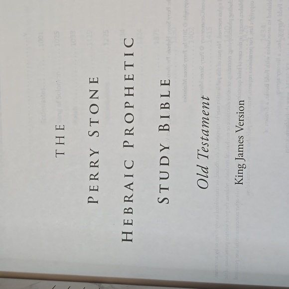Perry Stone | Other | The Perry Stone Hebraic Prophetic Study Bible Old ...